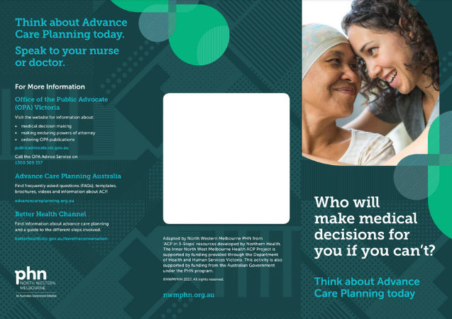Advance Care Planning brochure - North Western Melbourne Primary Health ...