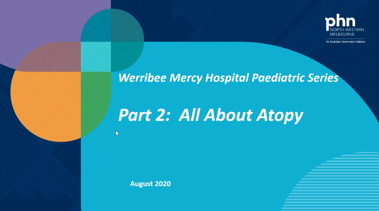 All about atopy (webinar held on 12 August 2020) - North Western ...