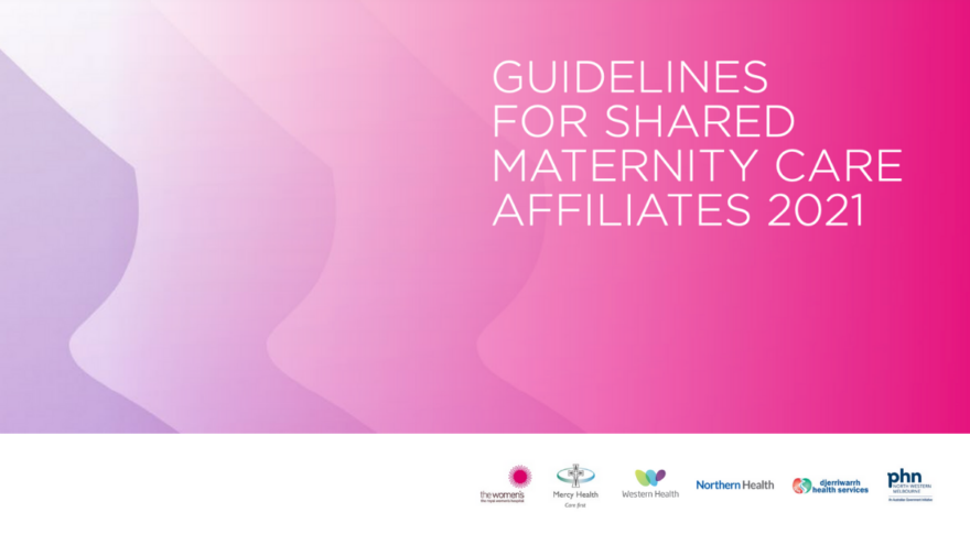 Guidelines for Shared Maternity Care Affiliates 2021 - North Western ...