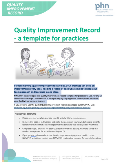 NWMPHN QI Record for general practice - North Western Melbourne Primary ...