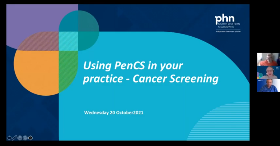 Using PenCS in your practice: cancer screening (webinar 20 October 2021 ...