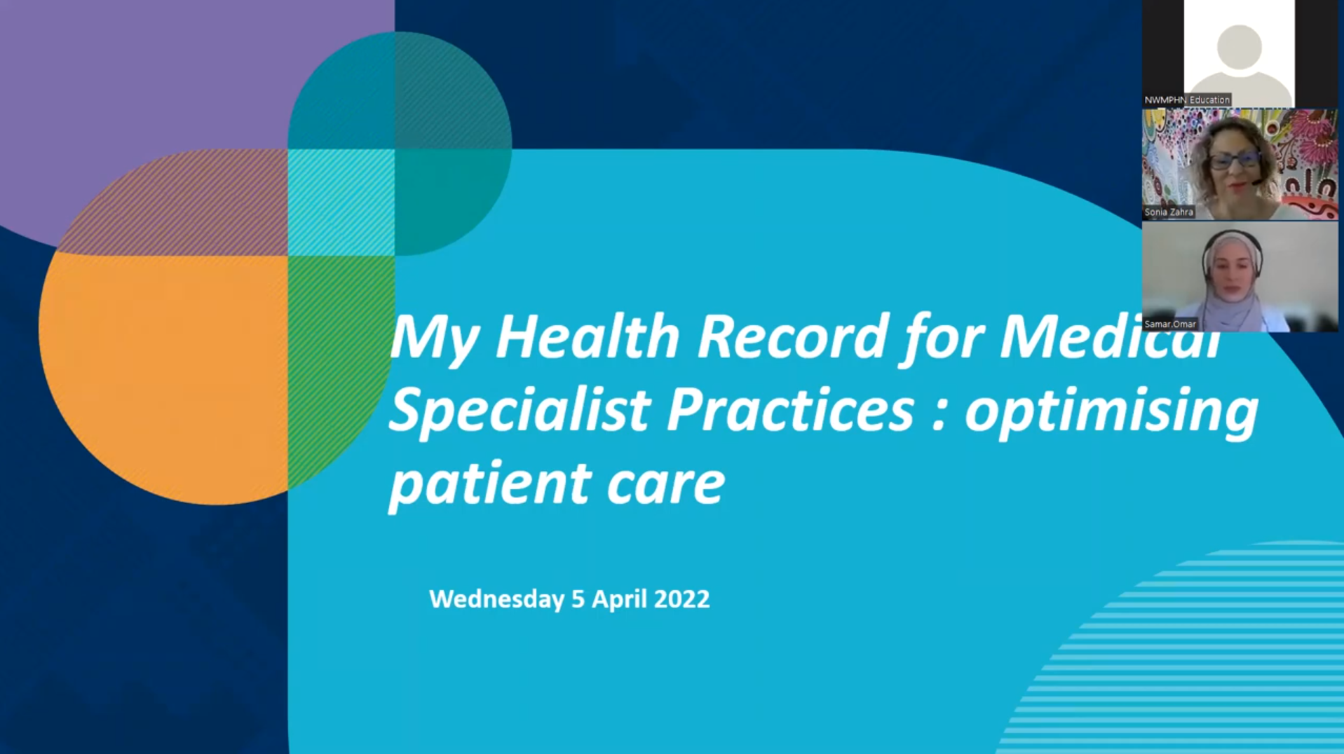 My Health Record for medical specialist practice: optimising patient ...
