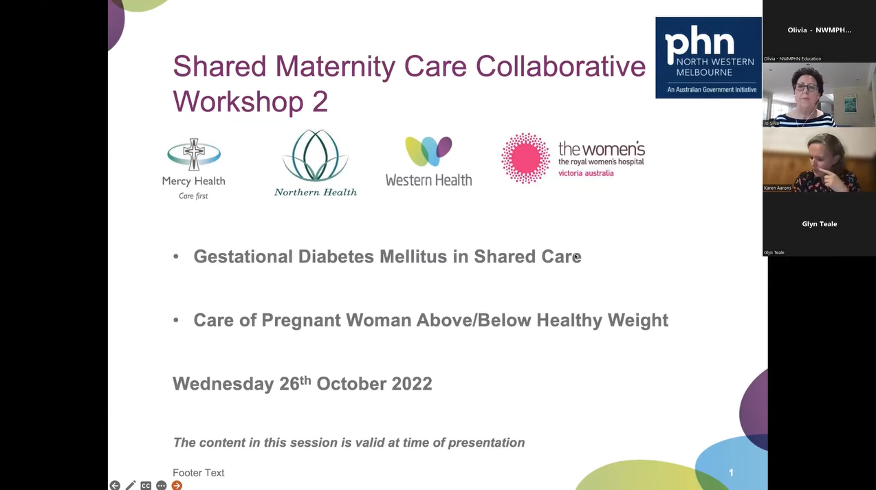 Shared Maternity Care Collaborative Workshop II (26 October 2022 ...
