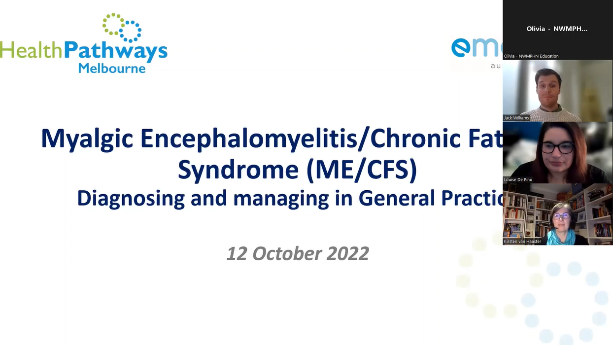 Myalgic Encephalomyelitis - Chronic Fatigue Syndrome (12 October 2022 ...