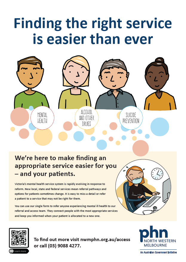 Mental health referral and access - poster - North Western Melbourne ...
