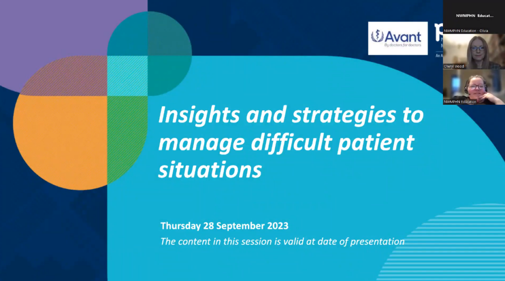 Insights and strategies to manage difficult patient situations - North ...