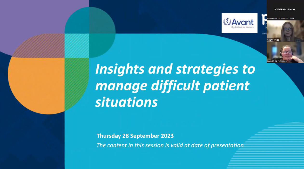Insights and strategies to manage difficult patient situations - North ...
