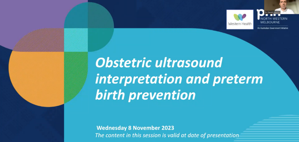 Obstetric ultrasound interpretation and preterm birth prevention (8 ...