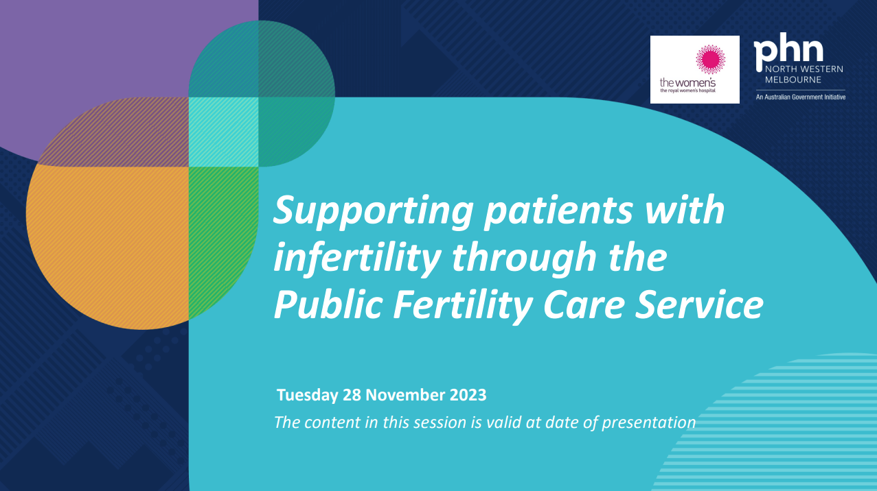 Supporting patients with infertility through the Public Fertility Care Service (28 November 2023 ...