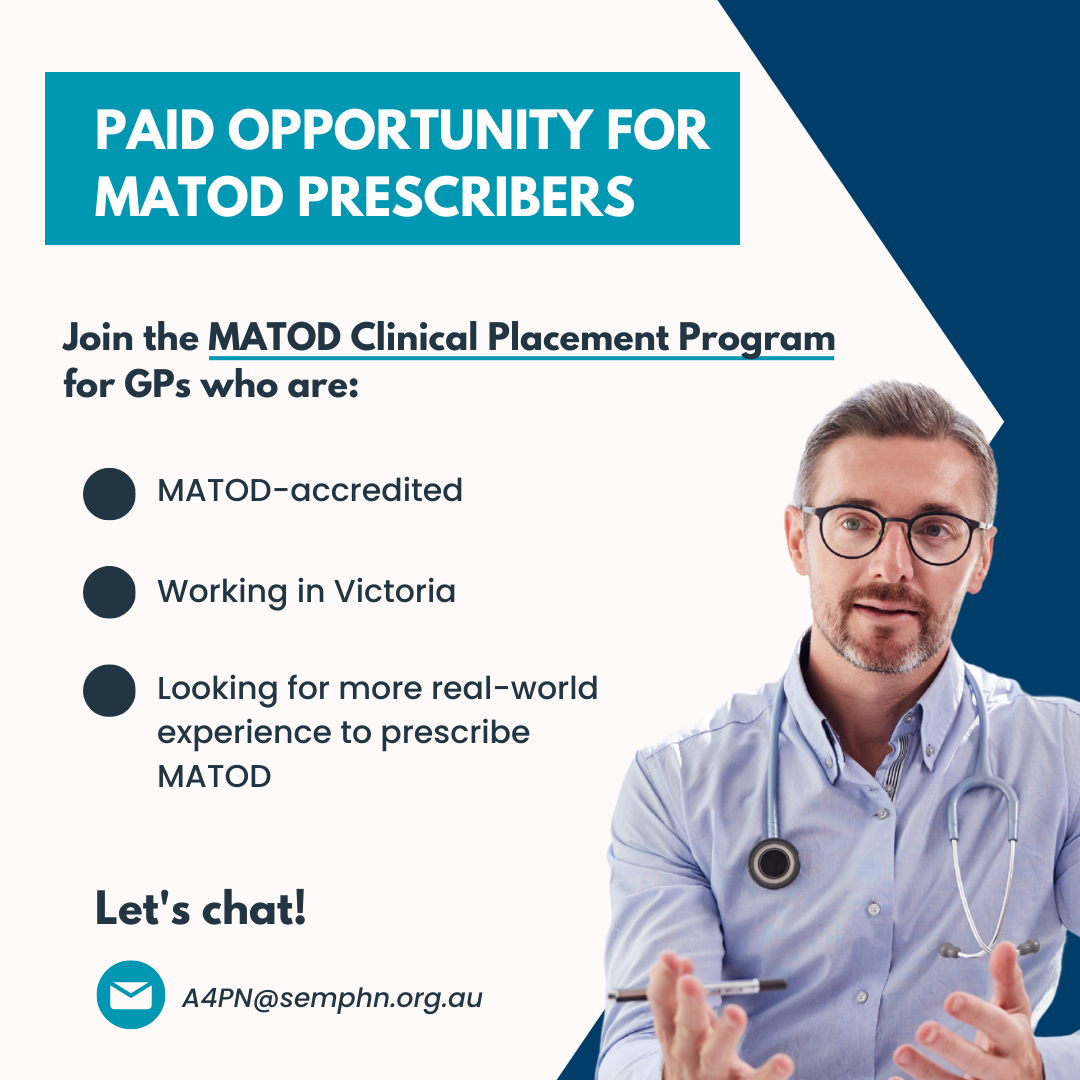 Don’t miss this paid opportunity for MATOD-trained GPs in Victoria - North Western Melbourne ...