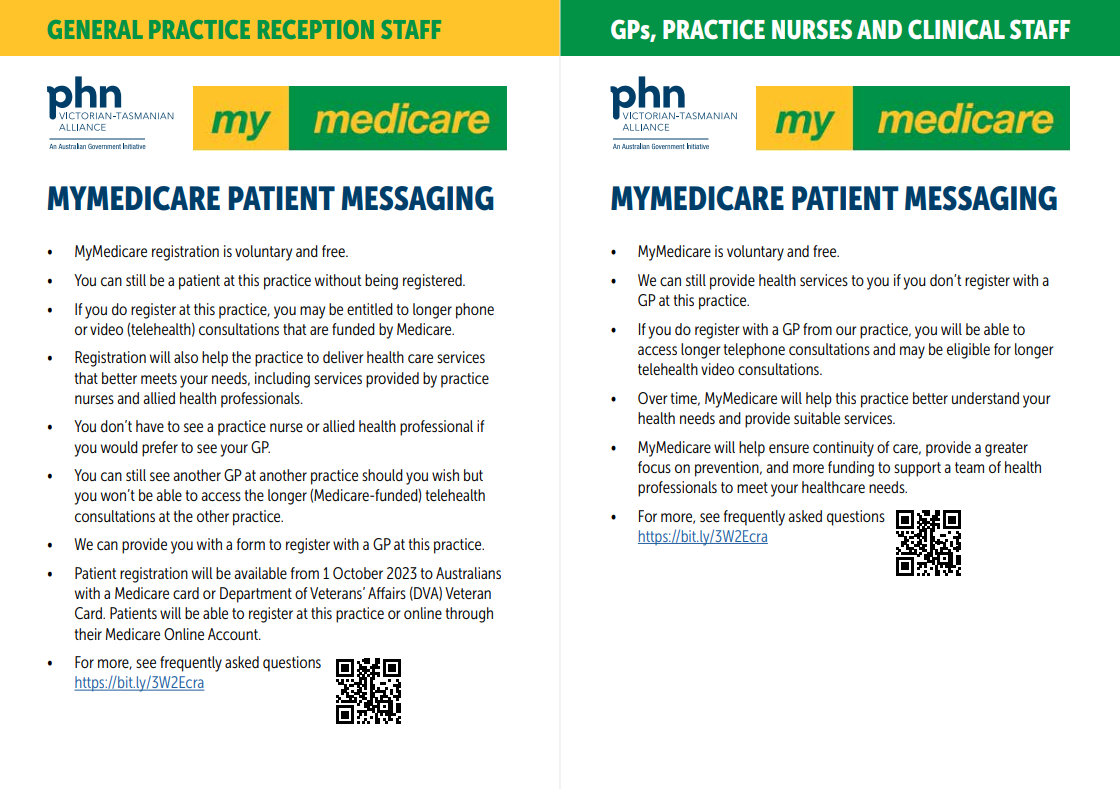 MyMedicare scripts for GP clinics - North Western Melbourne Primary ...