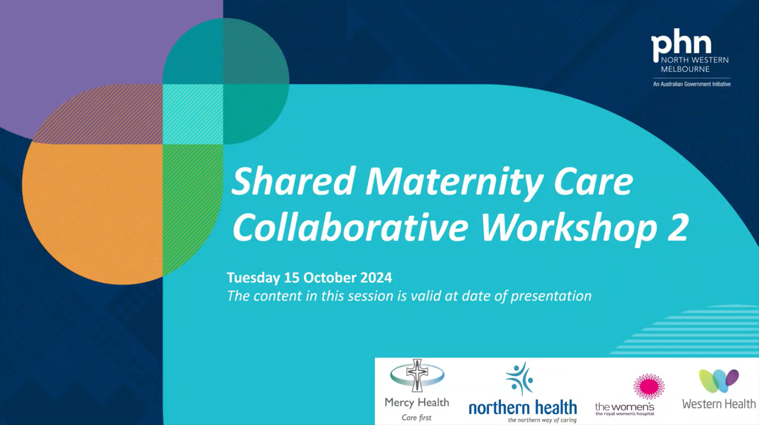 Shared maternity care workshop 2: Endocrine and haematological ...