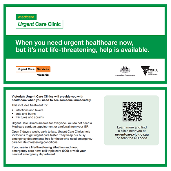 Medicare Urgent Care Clinics - flyer (DL size) - North Western ...