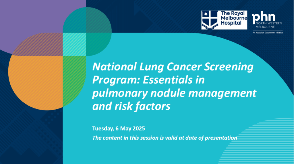 National Lung Cancer Screening Program: Essentials in pulmonary nodule ...