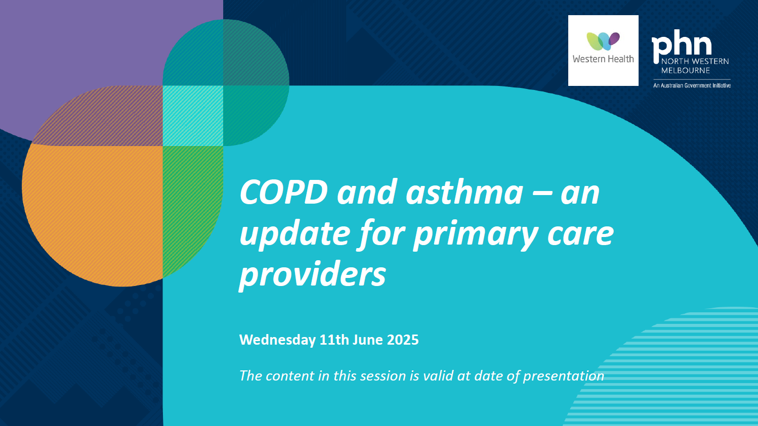 COPD and asthma - an update for primary care providers (11 June 2025 ...