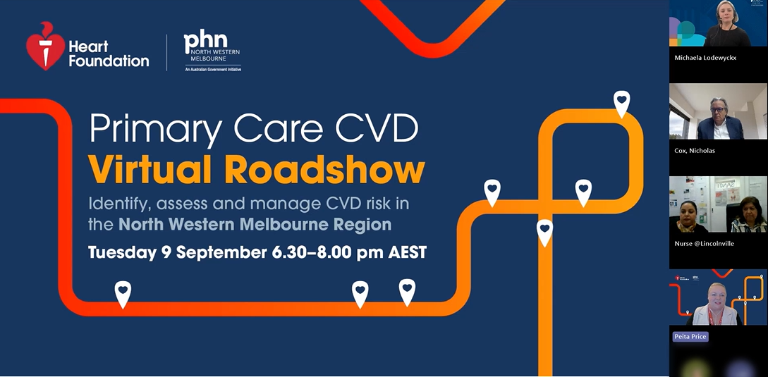 Primary Care CVD Virtual Roadshow | Identify, assess and manage CVD ...