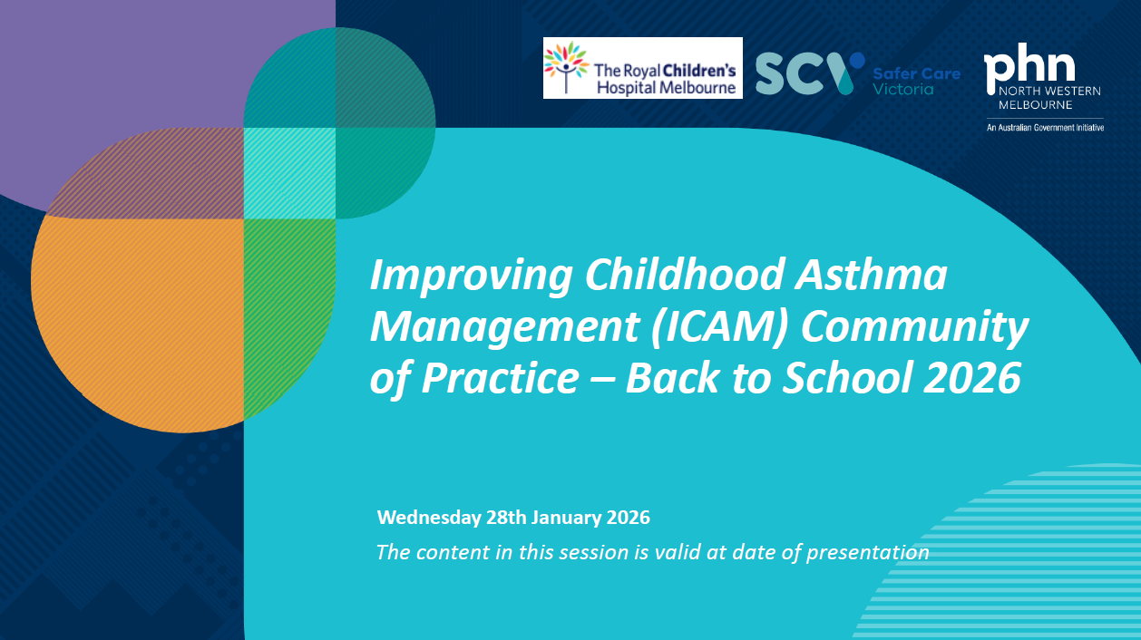 Improving childhood asthma management (ICAM) community of practice ...